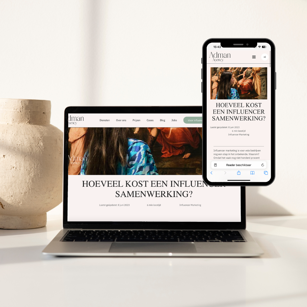 Hoeveel kost een influencer samenwerking? | Adman Agency